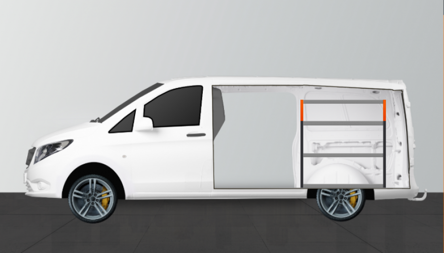 H-Essentiel Aménagement Utilitaire pour Mercedes Vito Long L2H1